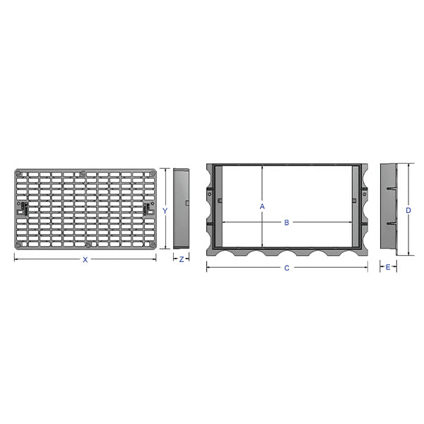 Ductile Bike Safe Grate & Frame - Class D DILCOM-D - Durham