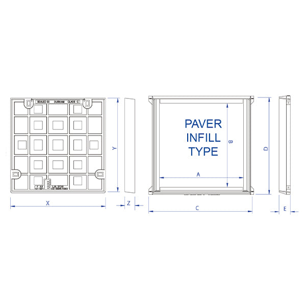 Infill Cover & Frame - Class C CAC99C - Durham