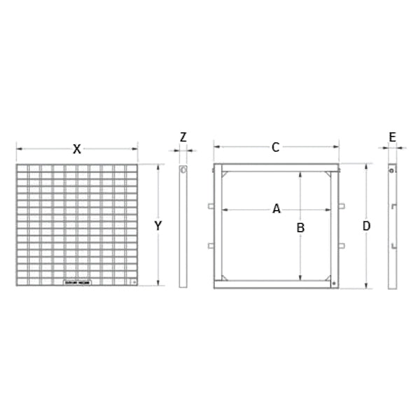 Galvanised Grate & Frame MSC96HT - Durham