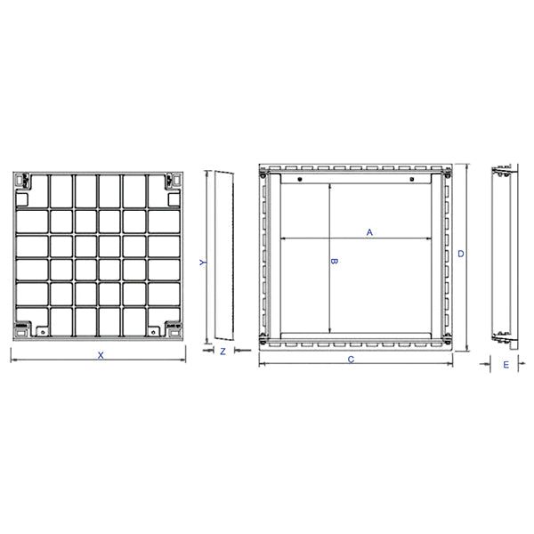 Infill Cover & Frame - Class D FAC76D - Durham