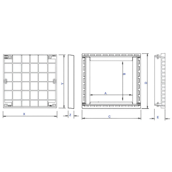 Infill Cover & Frame - Class G FAC44G - Durham