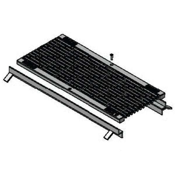 Ductile Pedestrian Guard Trench Grate & Frame - Class C CHP30C - Durham