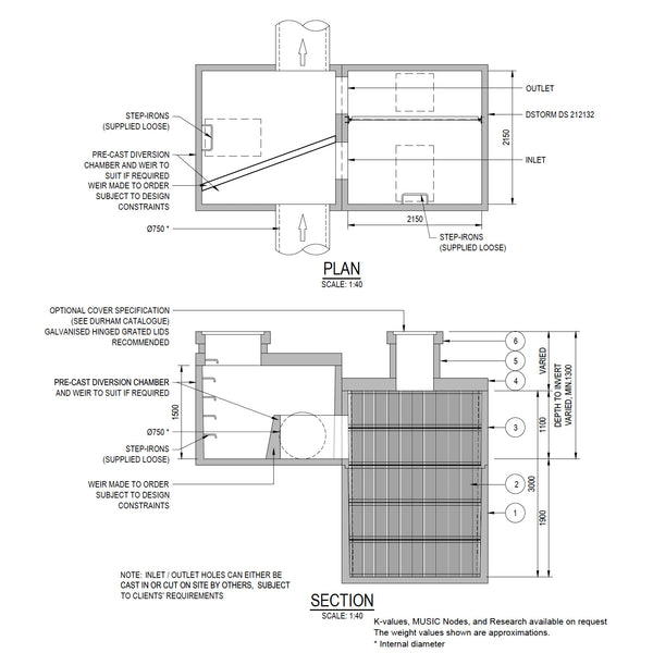 Concrete Pit - 100mm Solid wall DS212132 - Durham