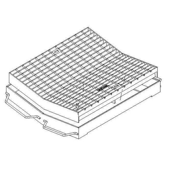 Galvanised Dish Drain Grate & Frame RTASO1 - Durham