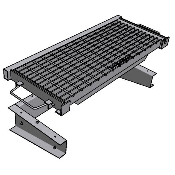 Galvanised Kerb Entry Grate & Frame SKLCOM-D - Durham
